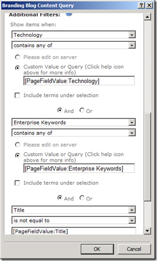 A Static State: Customizing Content Query Web Parts